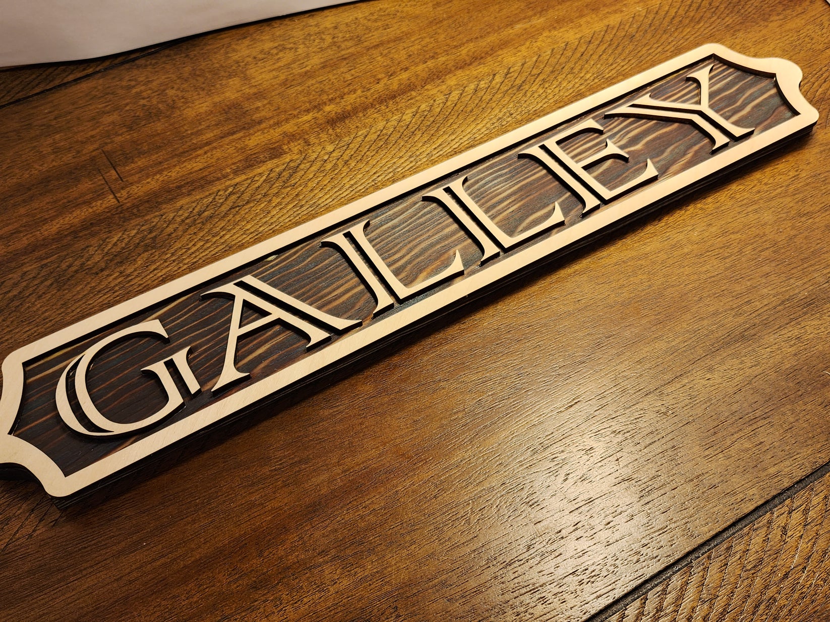 Personalized Raised Letter Shou Sugi Bon Sign – Laser Focus Custom ...